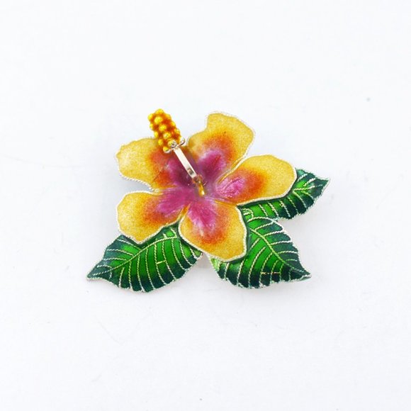 Zarah | Jewelry | Zarah 925 Silver Enamel Vintage Yellow Hawaiian ...